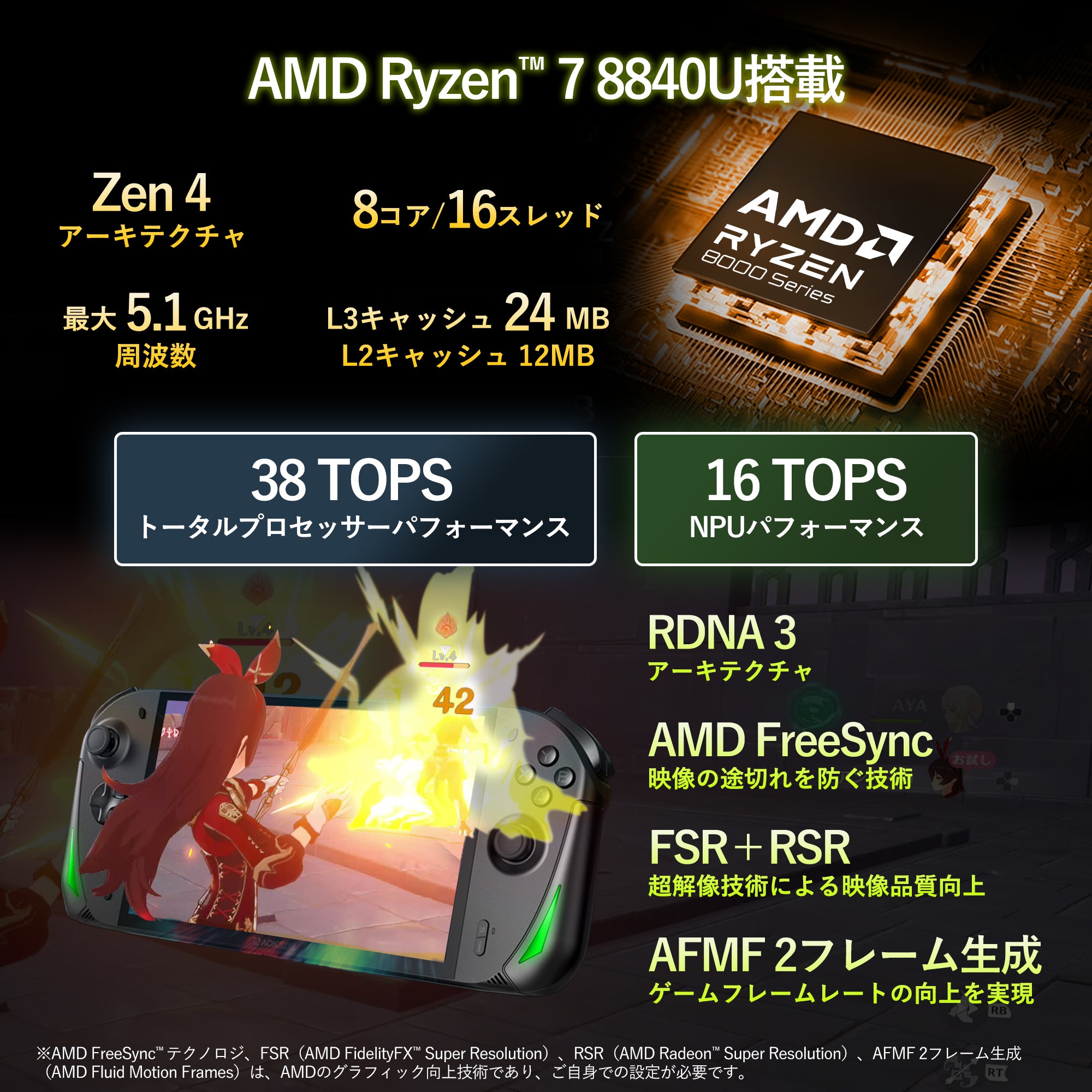 AOKZOE A1X Ryzen AI 9 HX 370/Ryzen 8840U – ハイビーム 公式オンラインストア