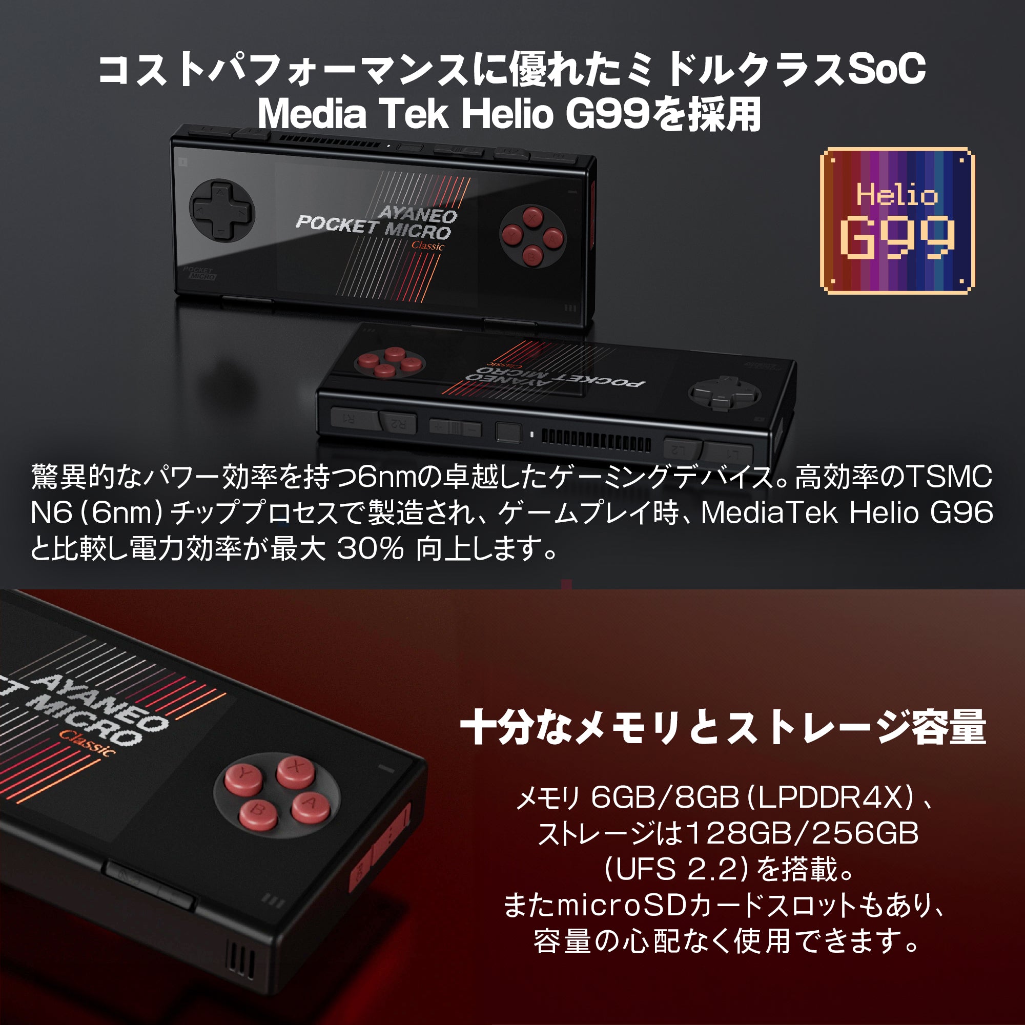 AYANEO POCKET MICRO Classic Android機 – ハイビーム 公式オンラインストア