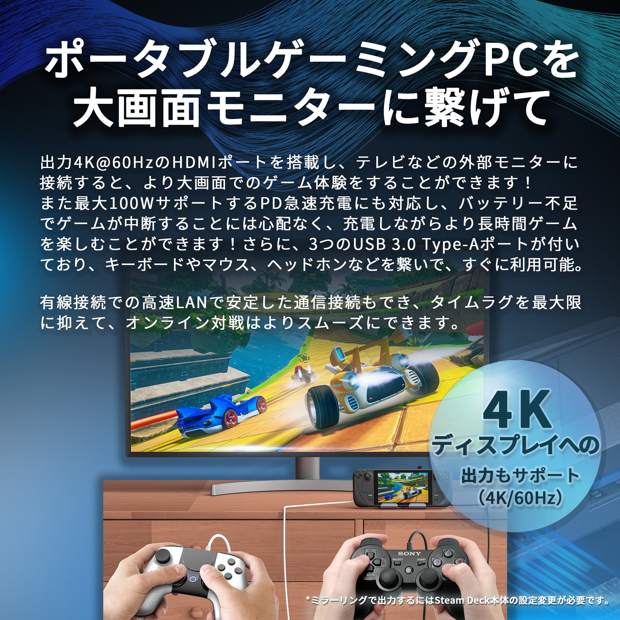 TENKU ポータブルゲーミングPC対応 6-in-1 汎用クレードル – ハイビーム 公式オンラインストア